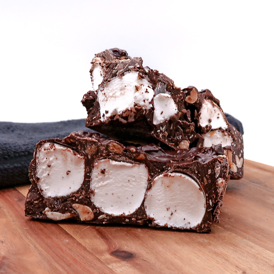 Dark Chocolate Espresso Rocky Road – Chocolate on the Rocks